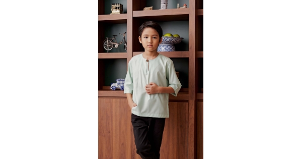 TUSCA - TUSCA KIDS | Alexander Kids Classic Kurta in Mint Green