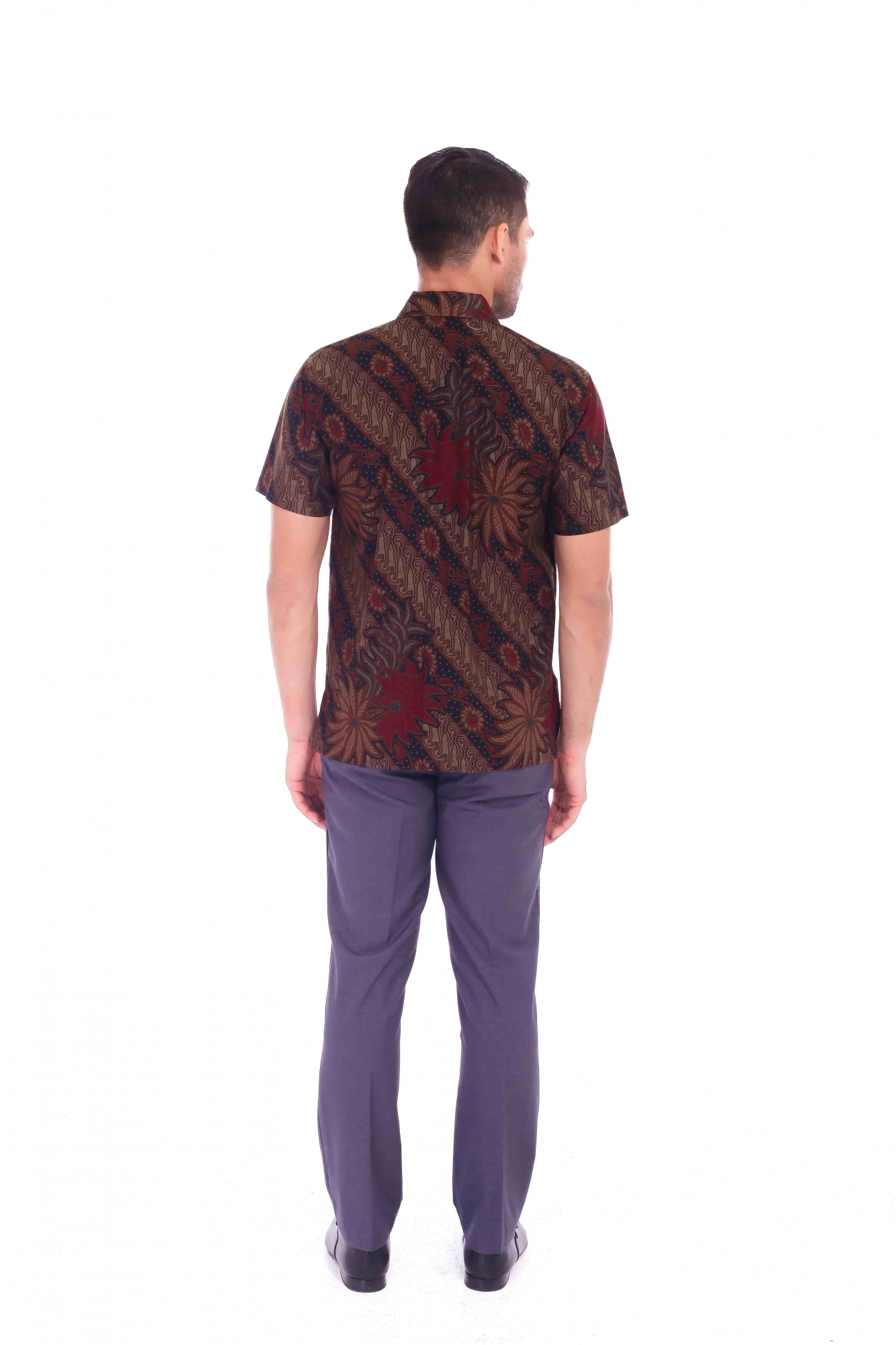 TUSCA - TUSCA MEN | Eusoff Classic Batik Kemeja in Dark Brown