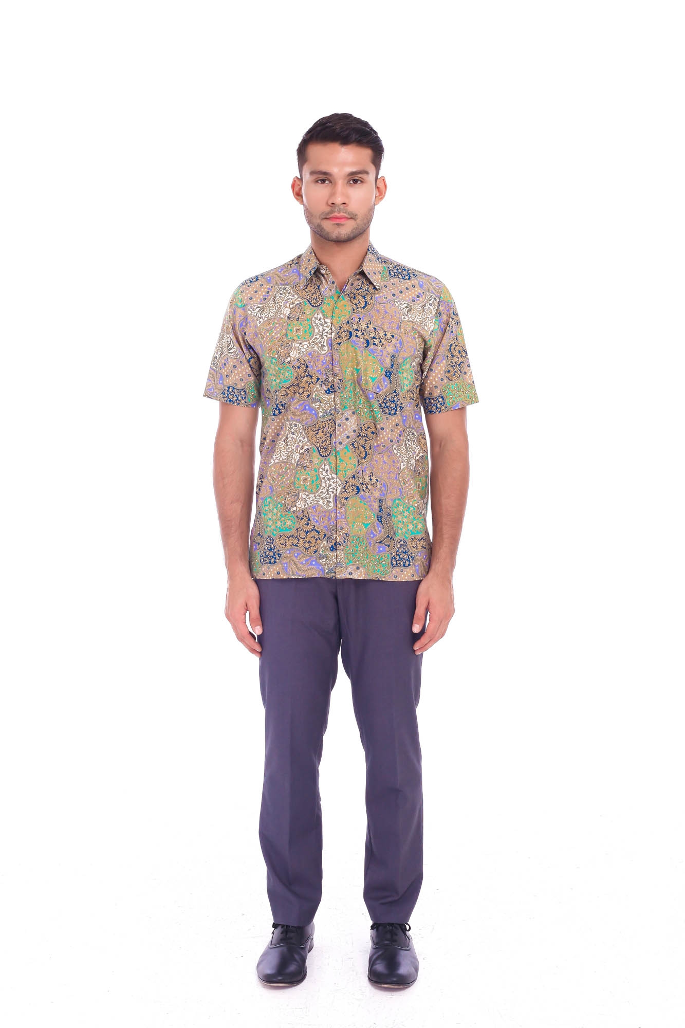 TUSCA - TUSCA MEN | Eusoff Classic Batik Kemeja in Lime Green